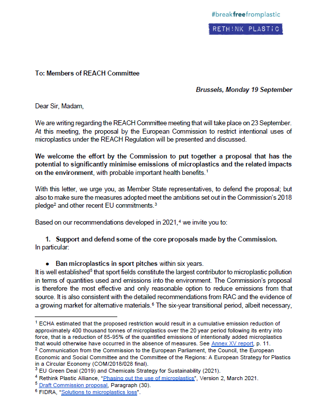 NGOs' Letter to the REACH Committee on the Commissions' proposal to ...